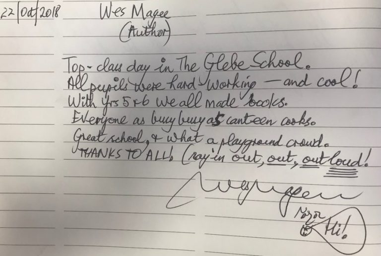 Famous Poet Wes Magee Visits The Glebe! | The Glebe Primary School